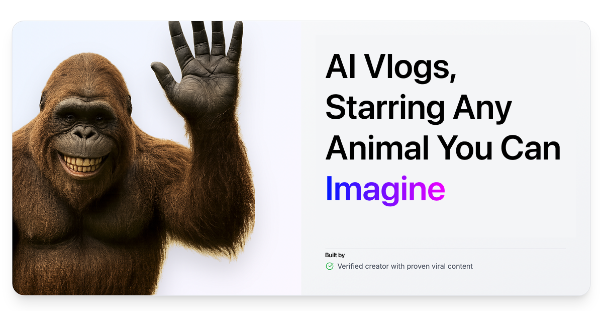 Animal Vlog Generator